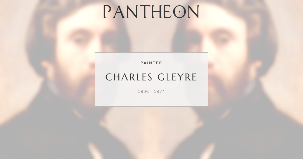 Charles Gleyre Biography | Pantheon