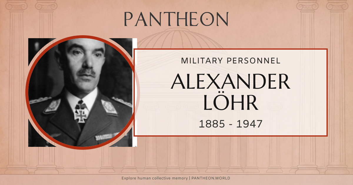 Alexander Löhr Biography | Pantheon