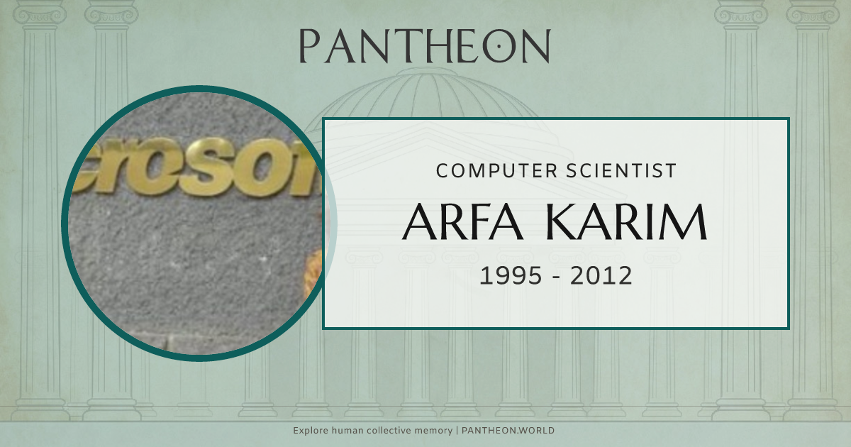 Arfa Karim Biography | Pantheon