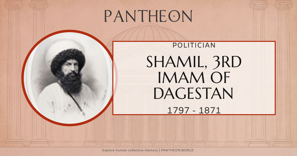 Shamil, 3rd Imam of Dagestan Biography | Pantheon