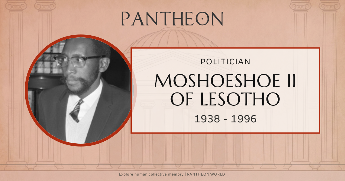 Moshoeshoe II of Lesotho Biography | Pantheon