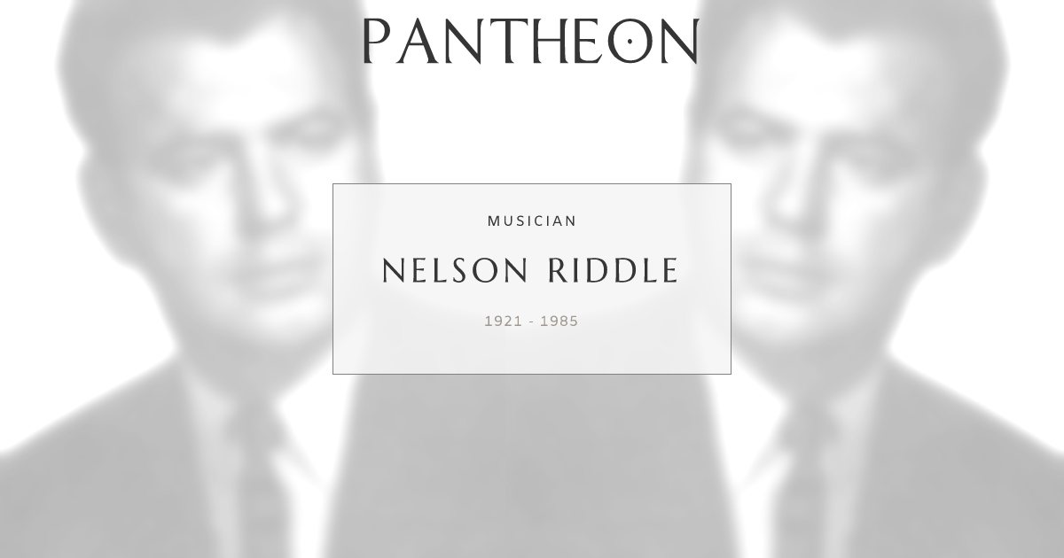 Nelson Riddle Biography | Pantheon
