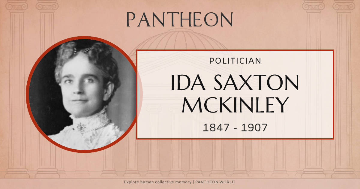 Ida Saxton McKinley Biography | Pantheon