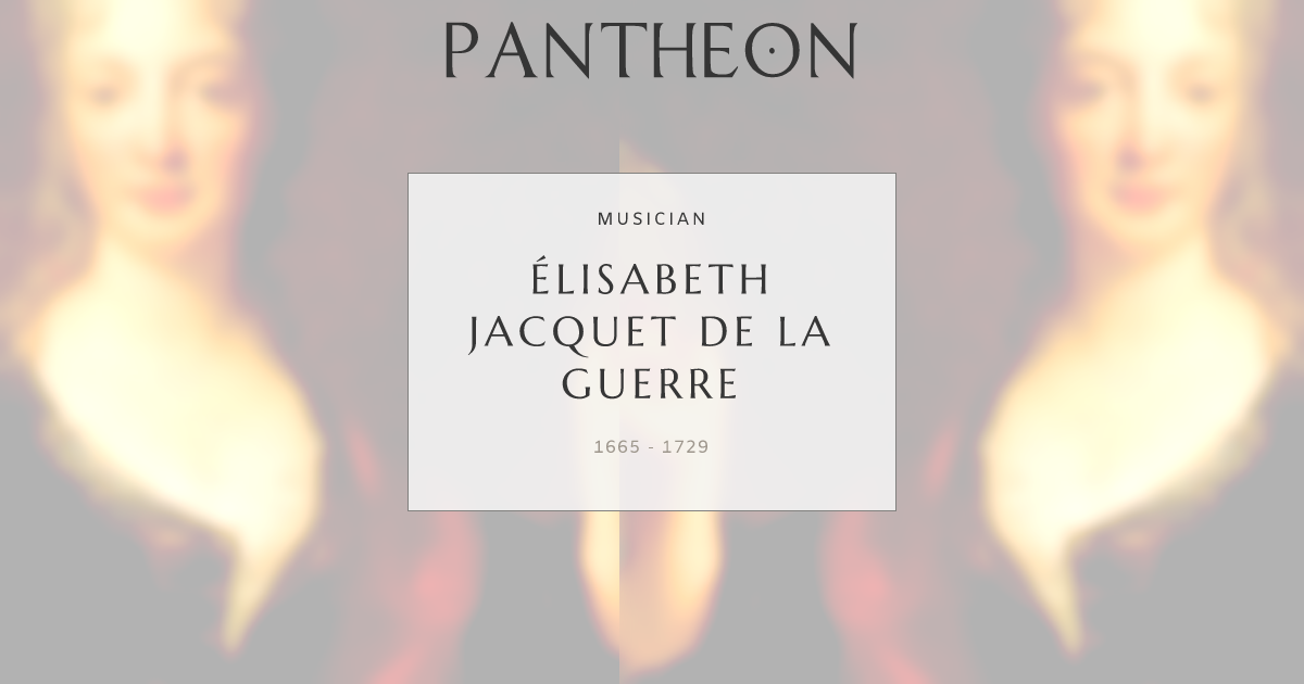 Élisabeth Jacquet de La Guerre Biography | Pantheon