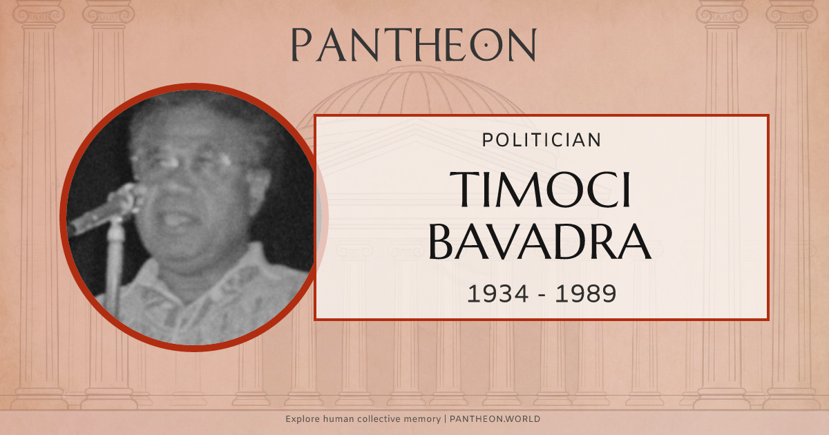 Timoci Bavadra Biography | Pantheon