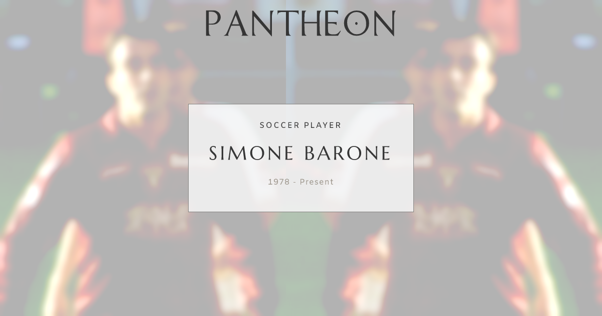 Simone Barone Biography | Pantheon