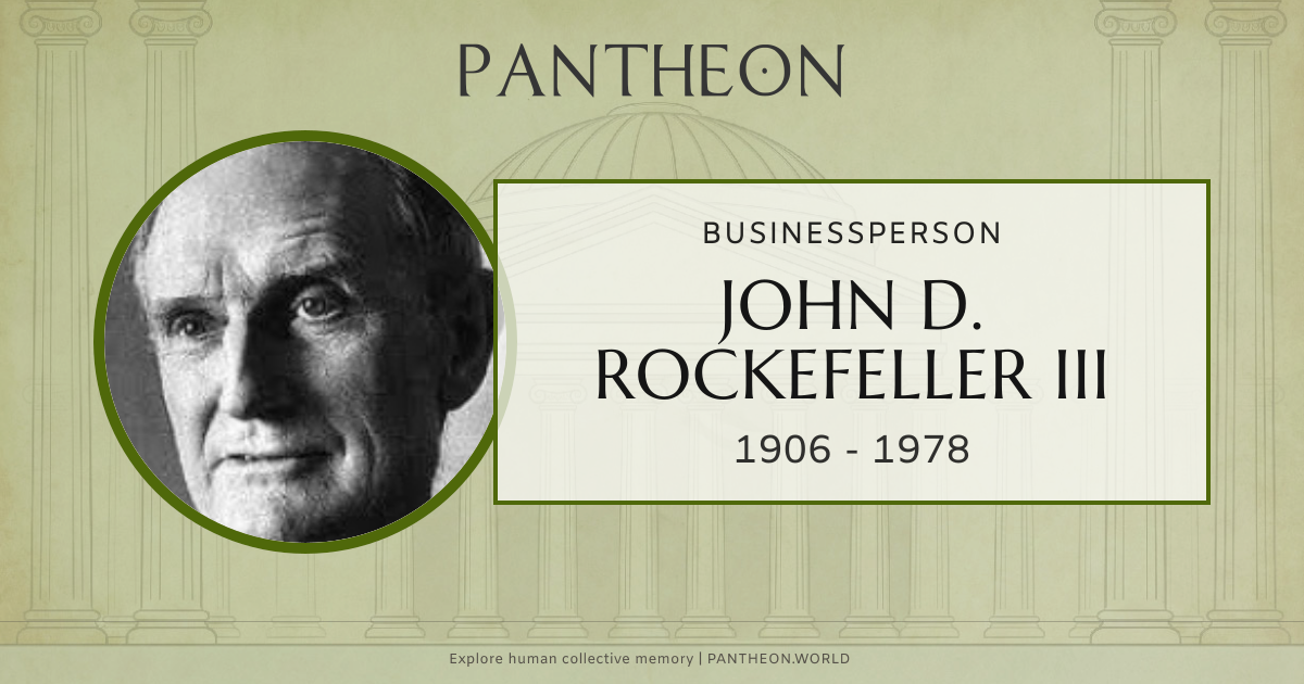 John D. Rockefeller III Biography | Pantheon