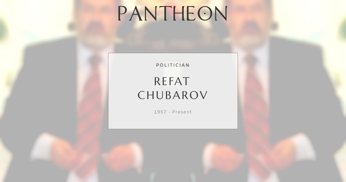 Refat Chubarov Biography | Pantheon