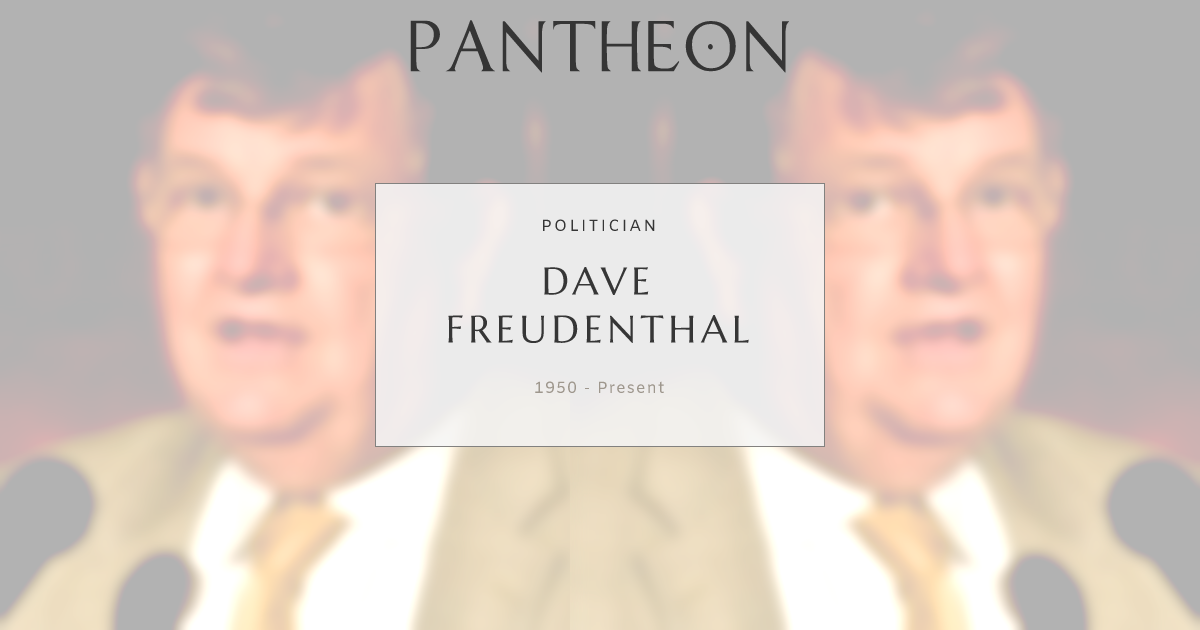 Dave Freudenthal Biography | Pantheon