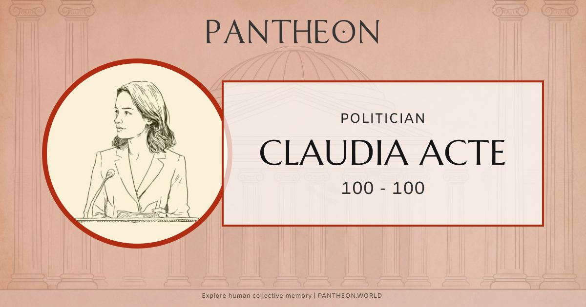 Claudia Acte Biography | Pantheon