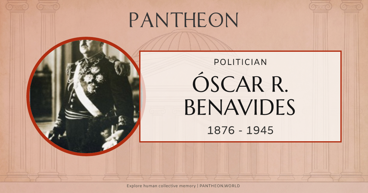 Óscar R. Benavides Biography | Pantheon