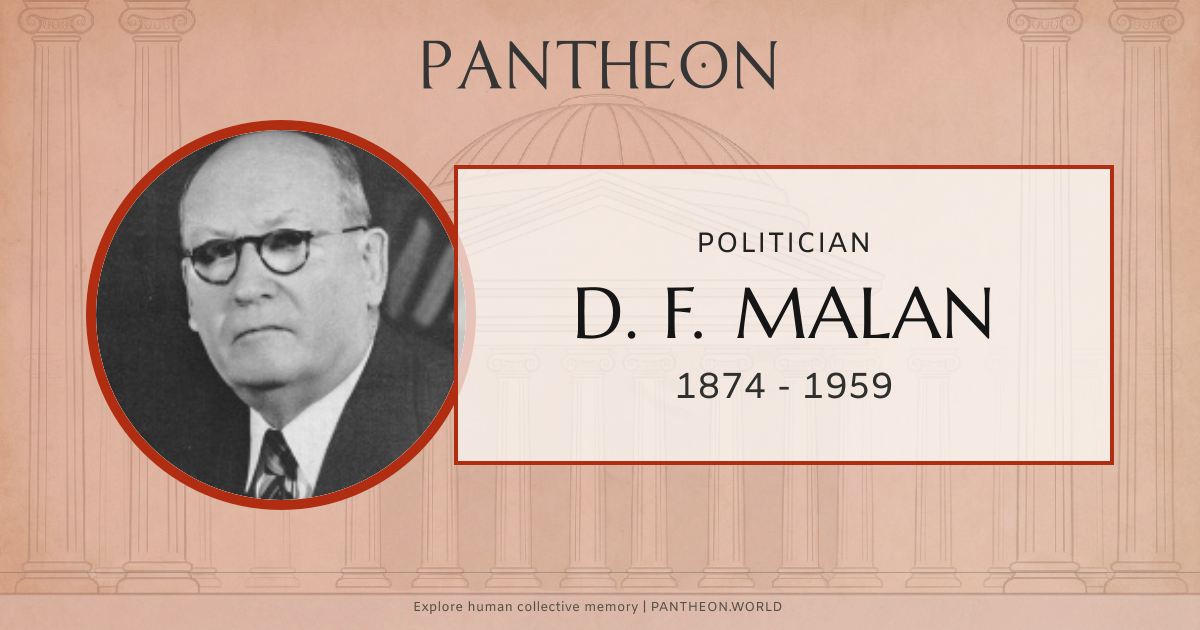 D. F. Malan Biography | Pantheon