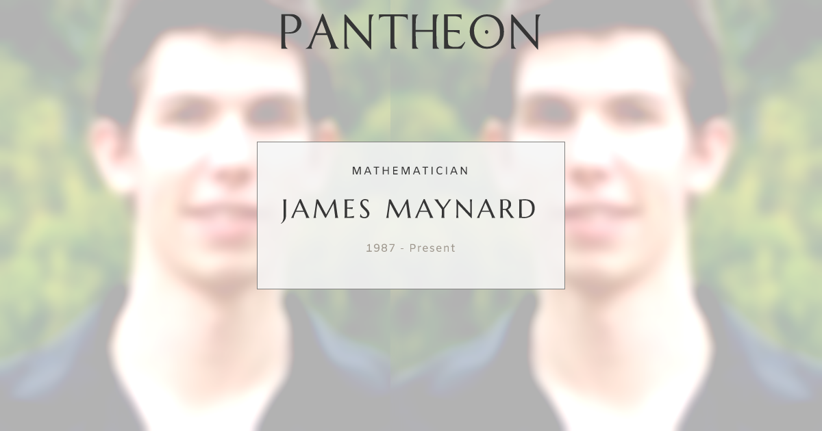 James Maynard Biography | Pantheon