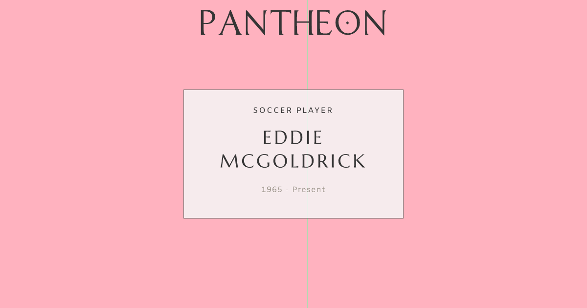 Eddie McGoldrick Biography | Pantheon