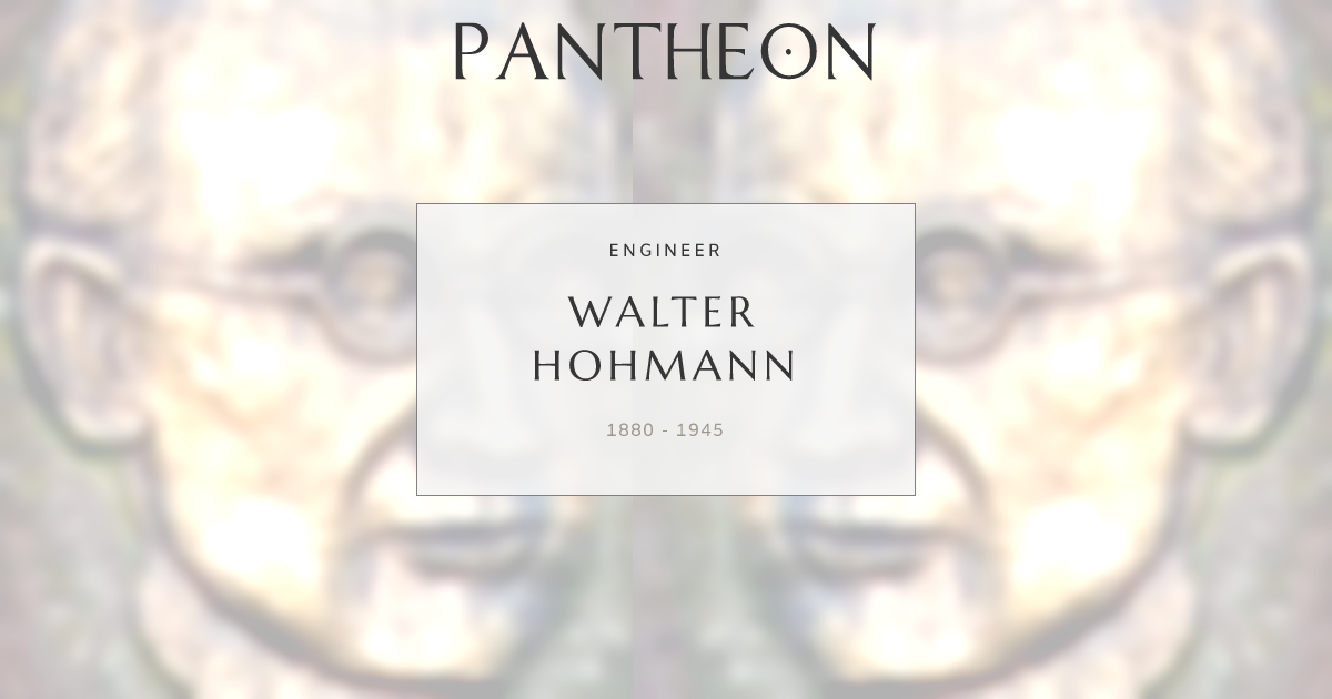 Walter Hohmann Biography | Pantheon