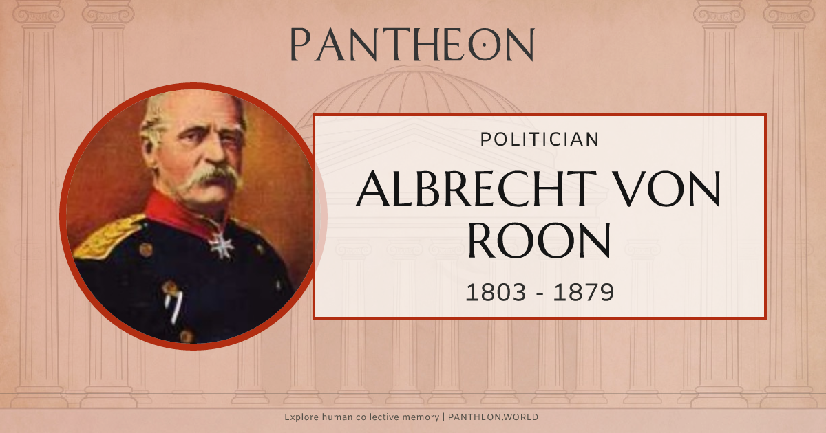 Albrecht von Roon Biography | Pantheon