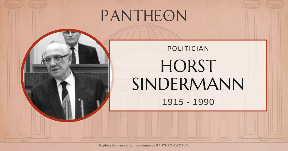 Horst Sindermann Biography | Pantheon