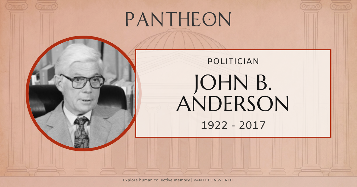 John B. Anderson Biography | Pantheon