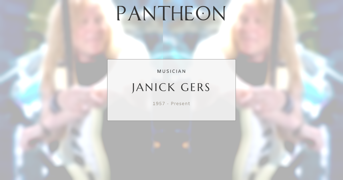 Janick Gers Biography | Pantheon
