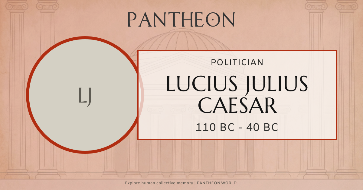 Lucius Julius Caesar Biography | Pantheon