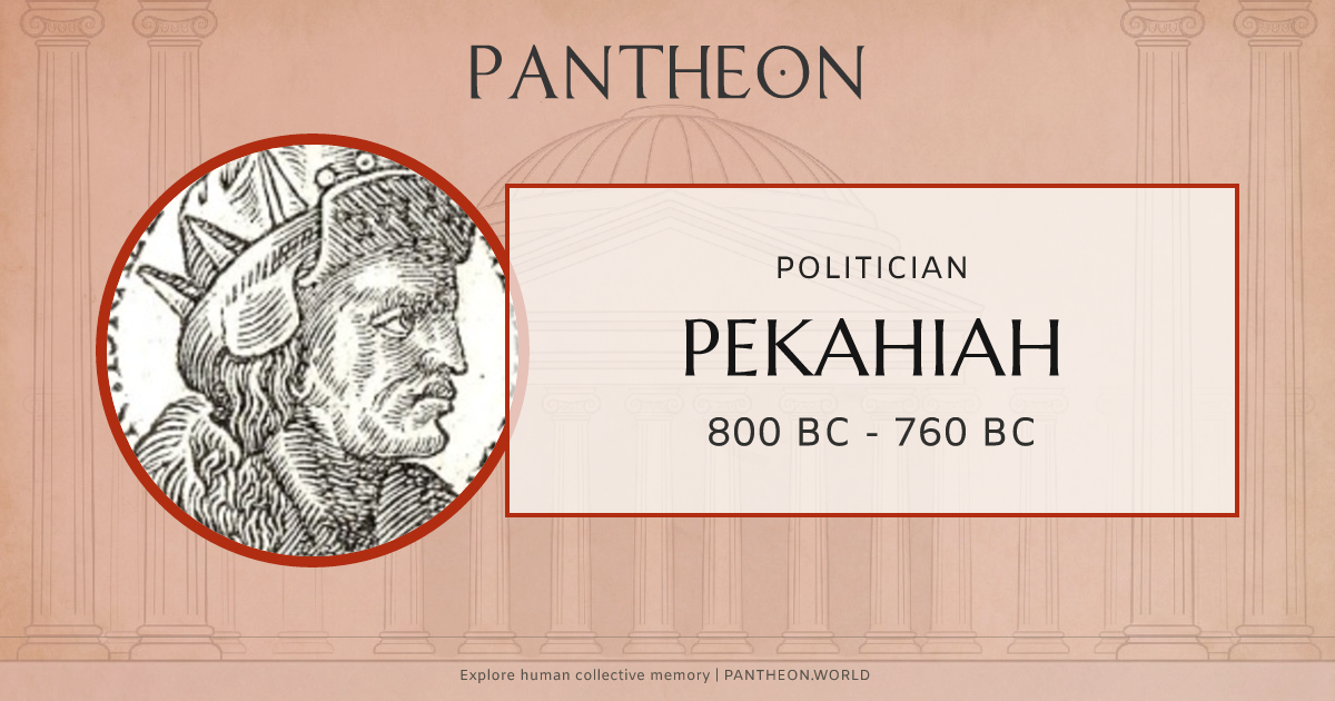 Pekahiah Biography | Pantheon