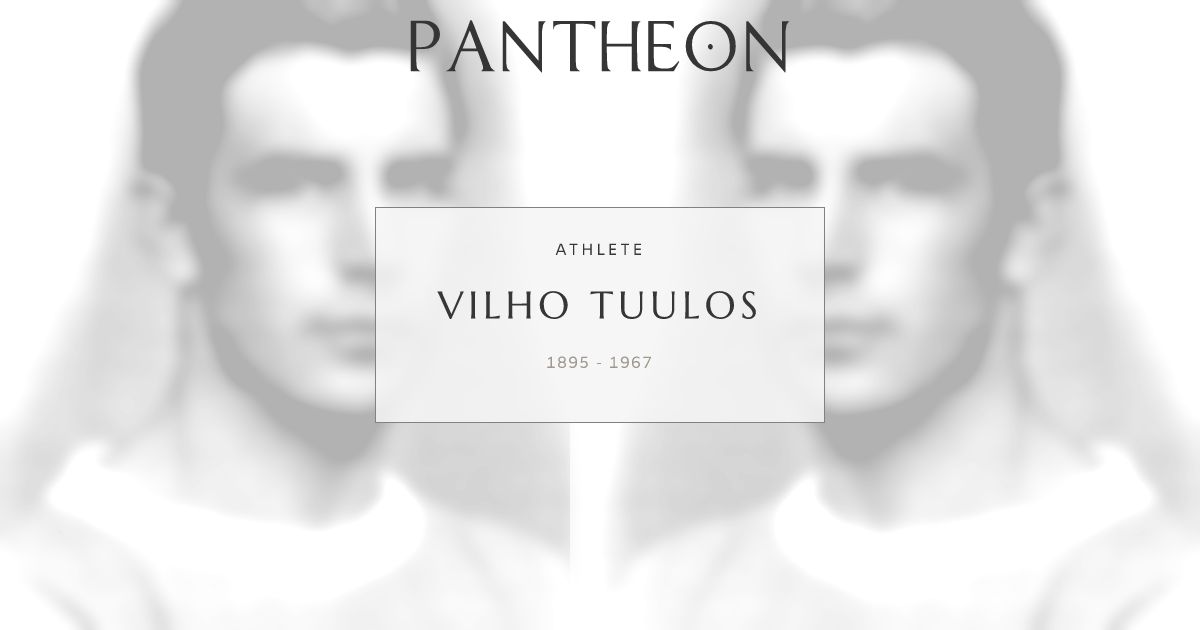 Vilho Tuulos Biography | Pantheon