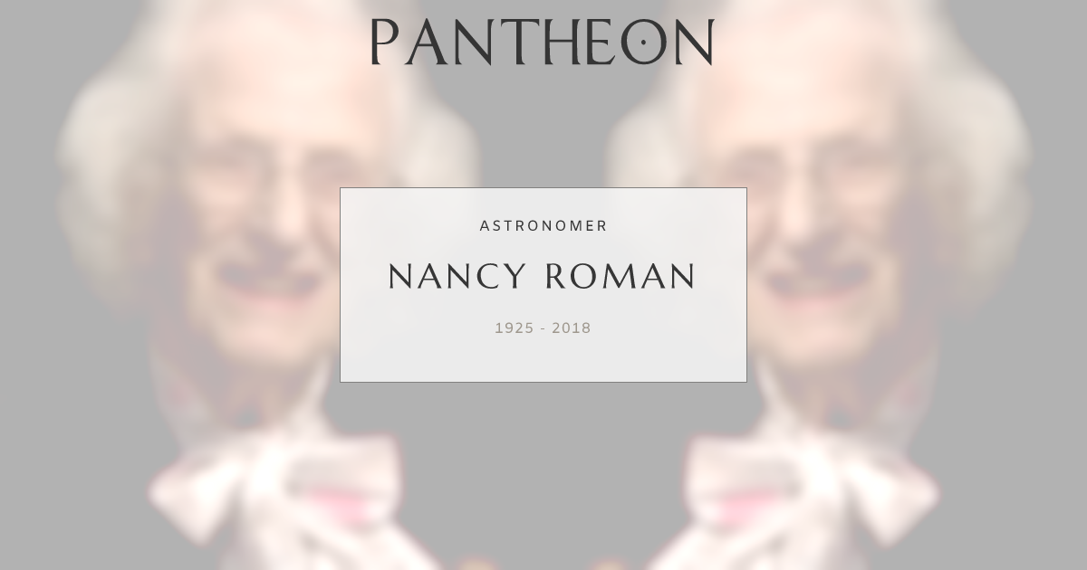 Nancy Roman Biography | Pantheon