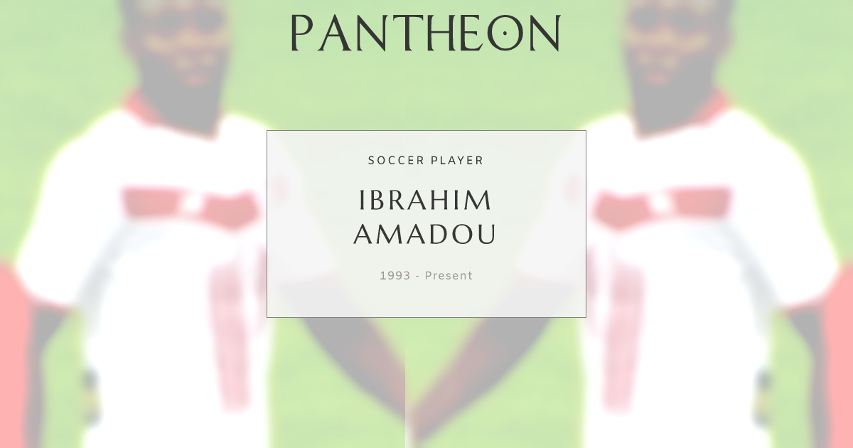 Ibrahim Amadou Biography | Pantheon