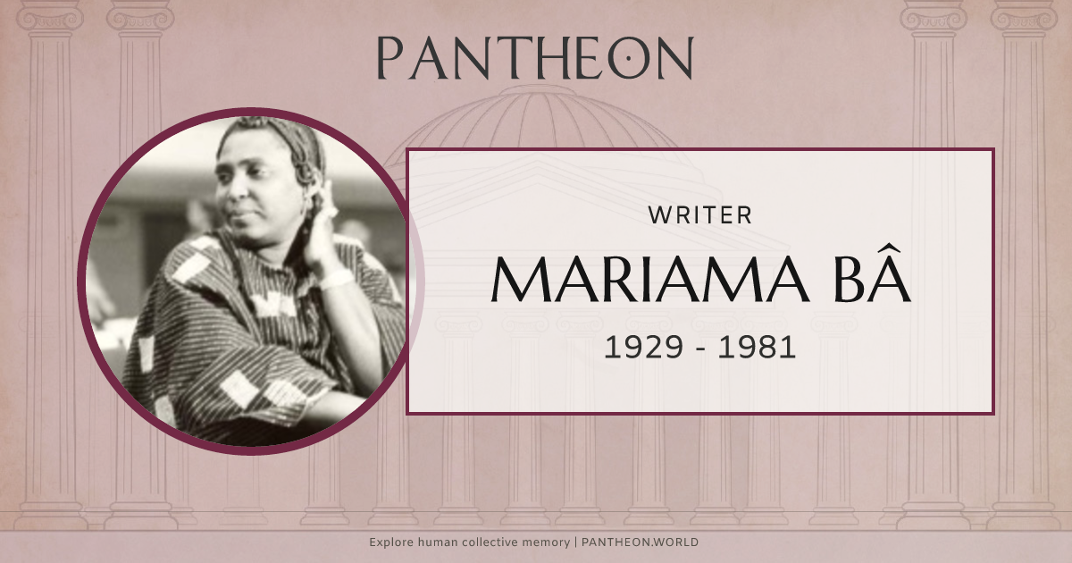 Mariama Bâ Biography | Pantheon