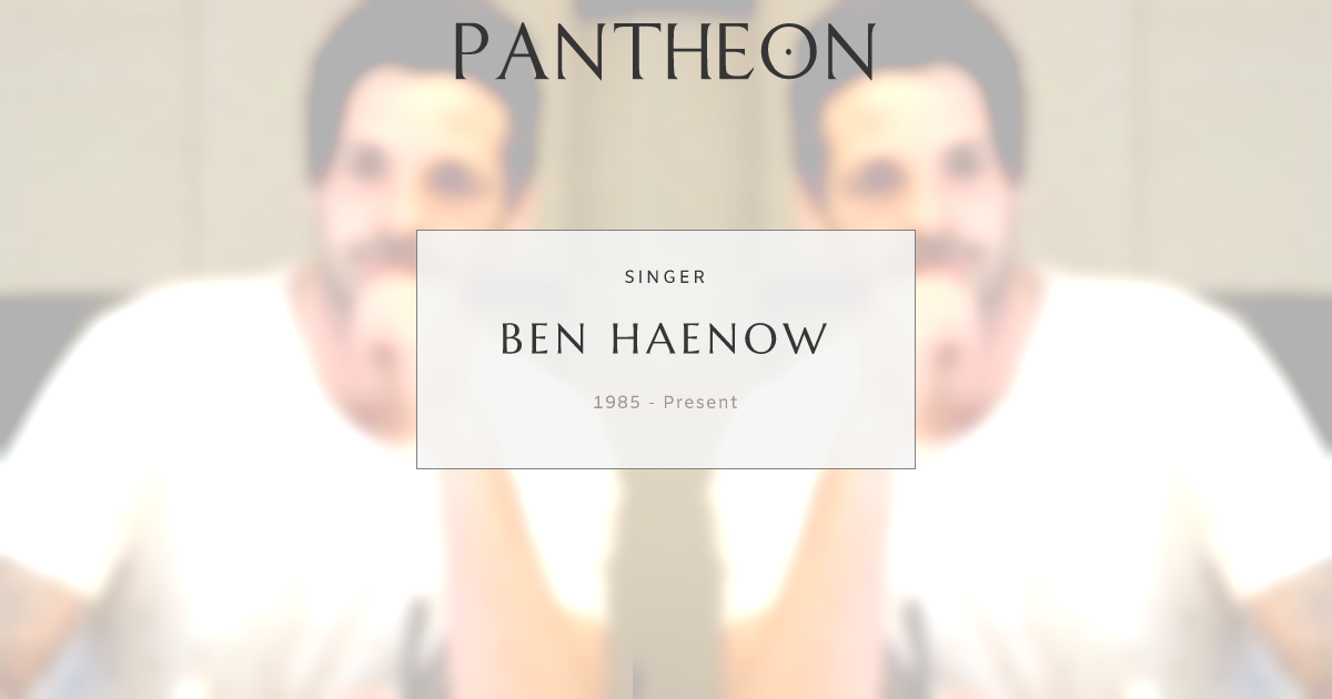 Ben Haenow Biography | Pantheon