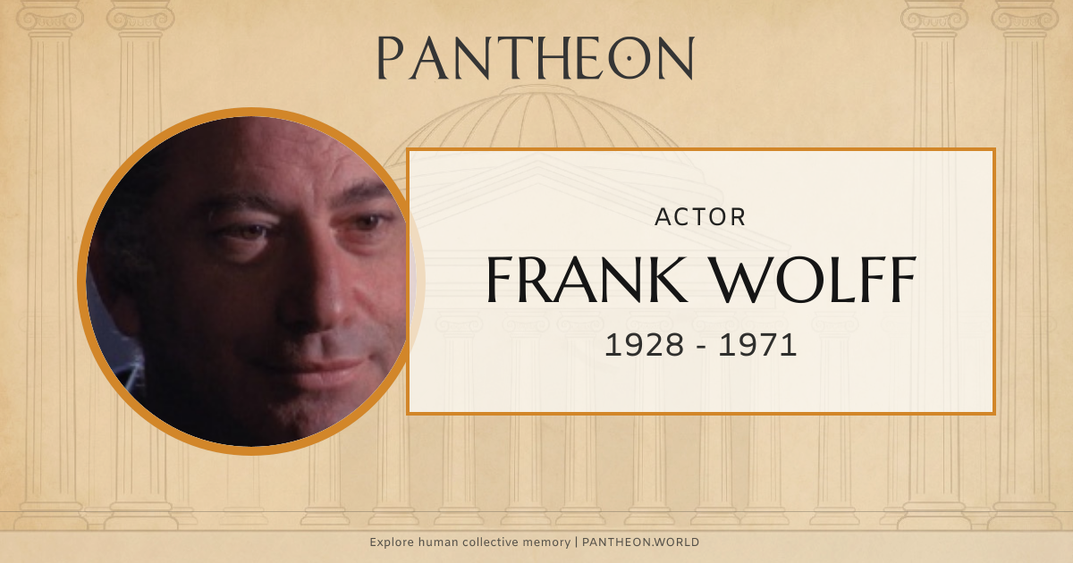 Frank Wolff Biography | Pantheon