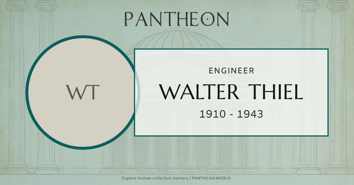 Walter Thiel Biography | Pantheon
