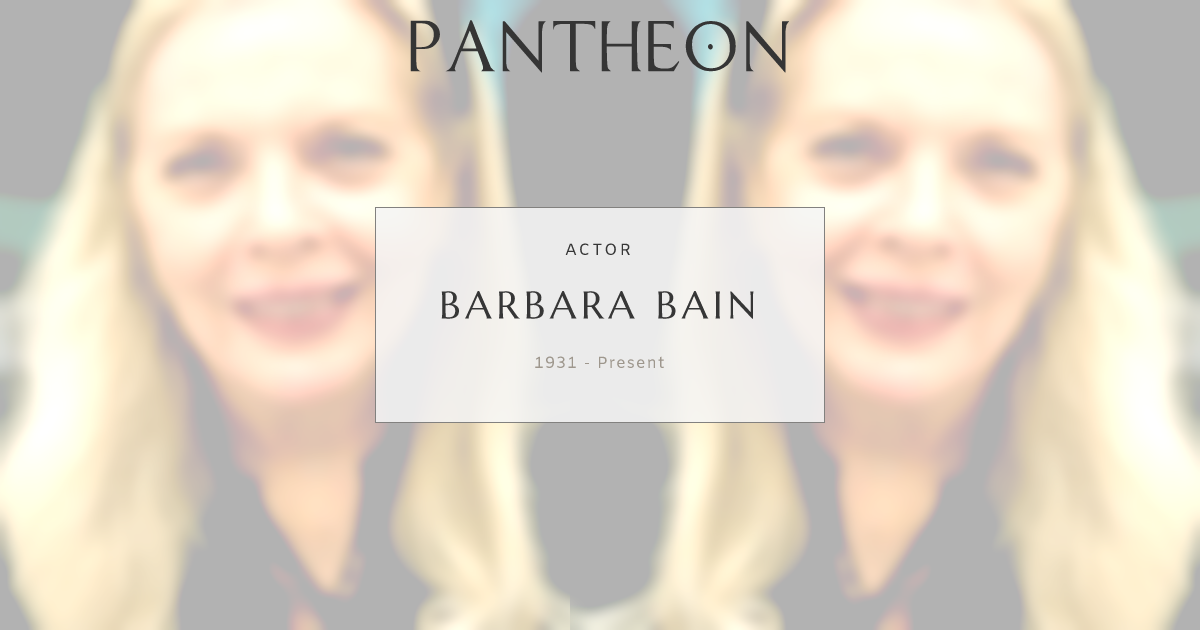 Barbara Bain Biography | Pantheon