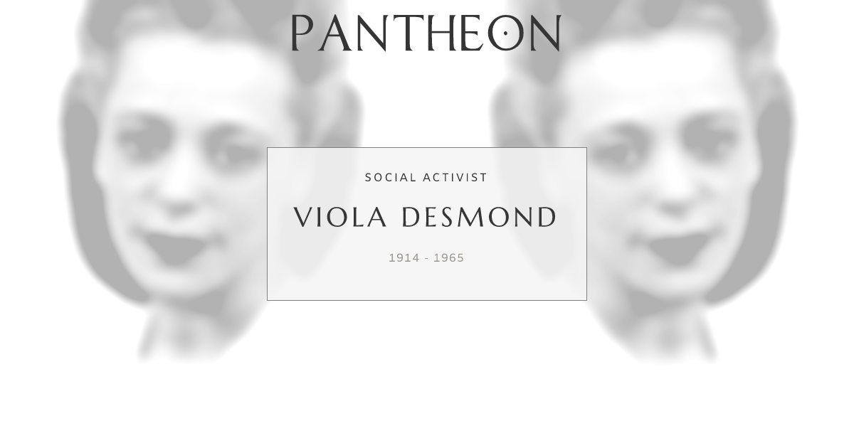 Viola Desmond Biography | Pantheon