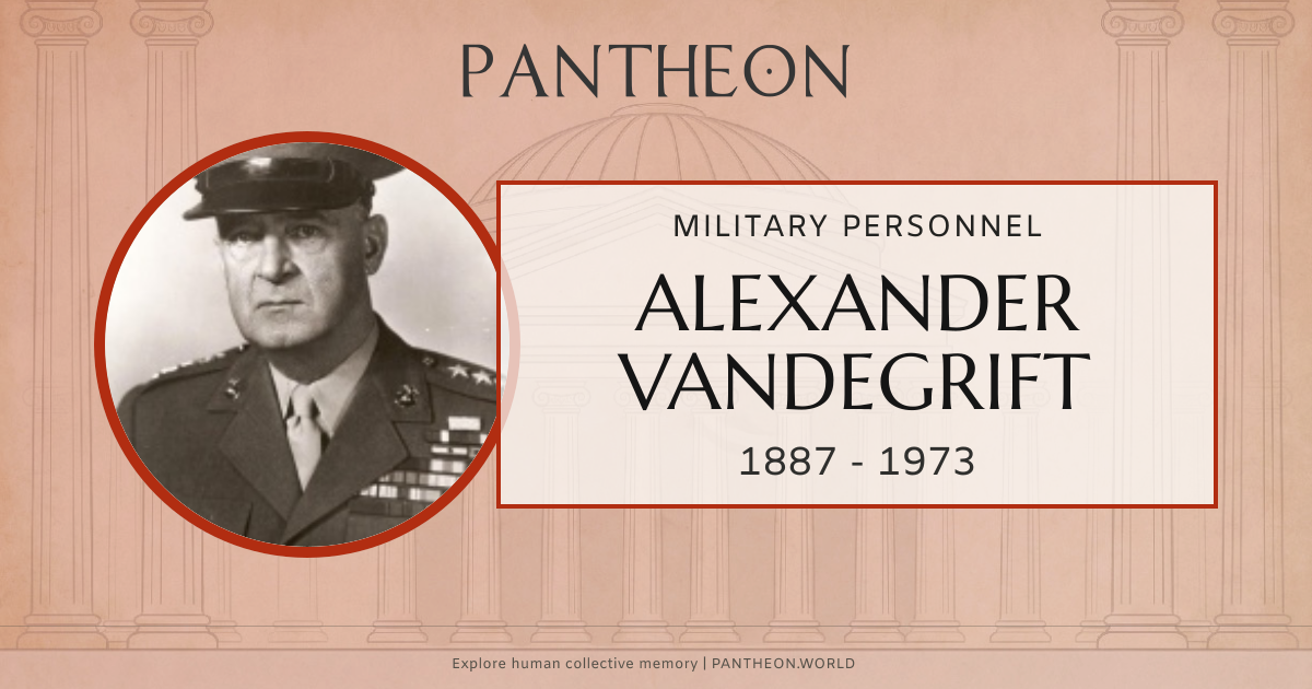 Alexander Vandegrift Biography | Pantheon