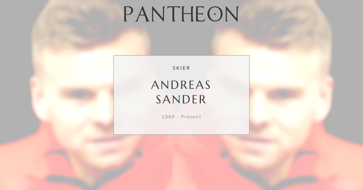 Andreas Sander Biography | Pantheon