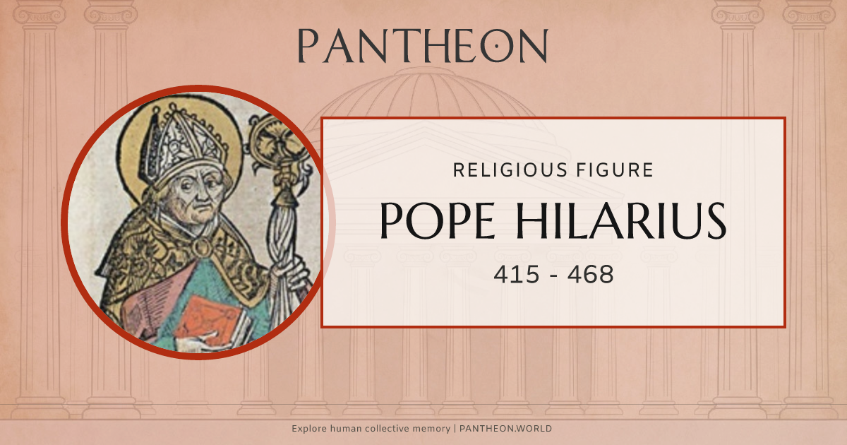 Pope Hilarius Biography | Pantheon