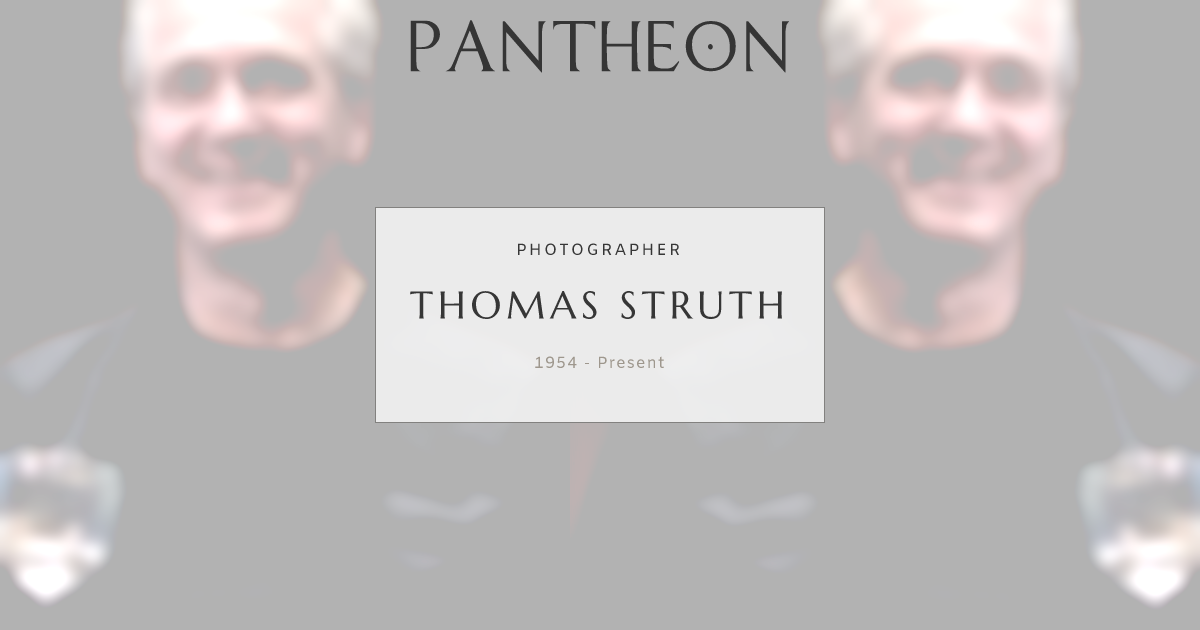 Thomas Struth Biography | Pantheon