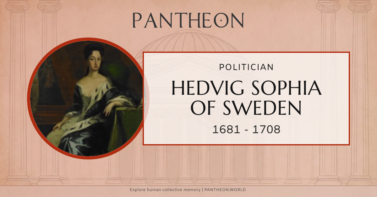 Hedvig Sophia of Sweden Biography | Pantheon