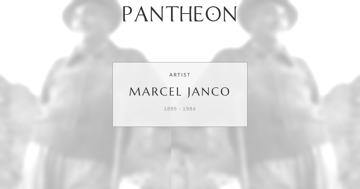 Marcel Janco Biography | Pantheon
