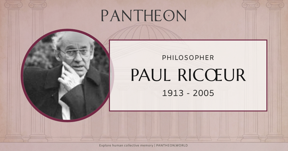 Paul Ricœur Biography | Pantheon