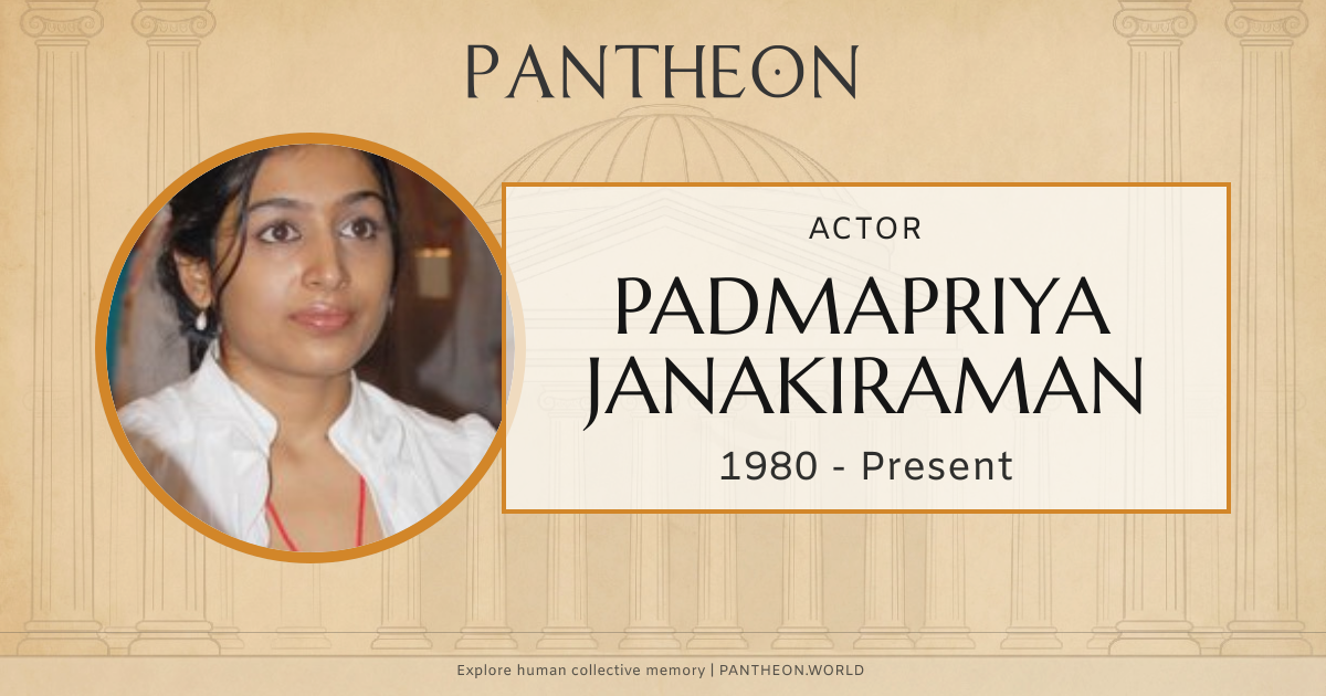 Padmapriya Janakiraman Biography | Pantheon