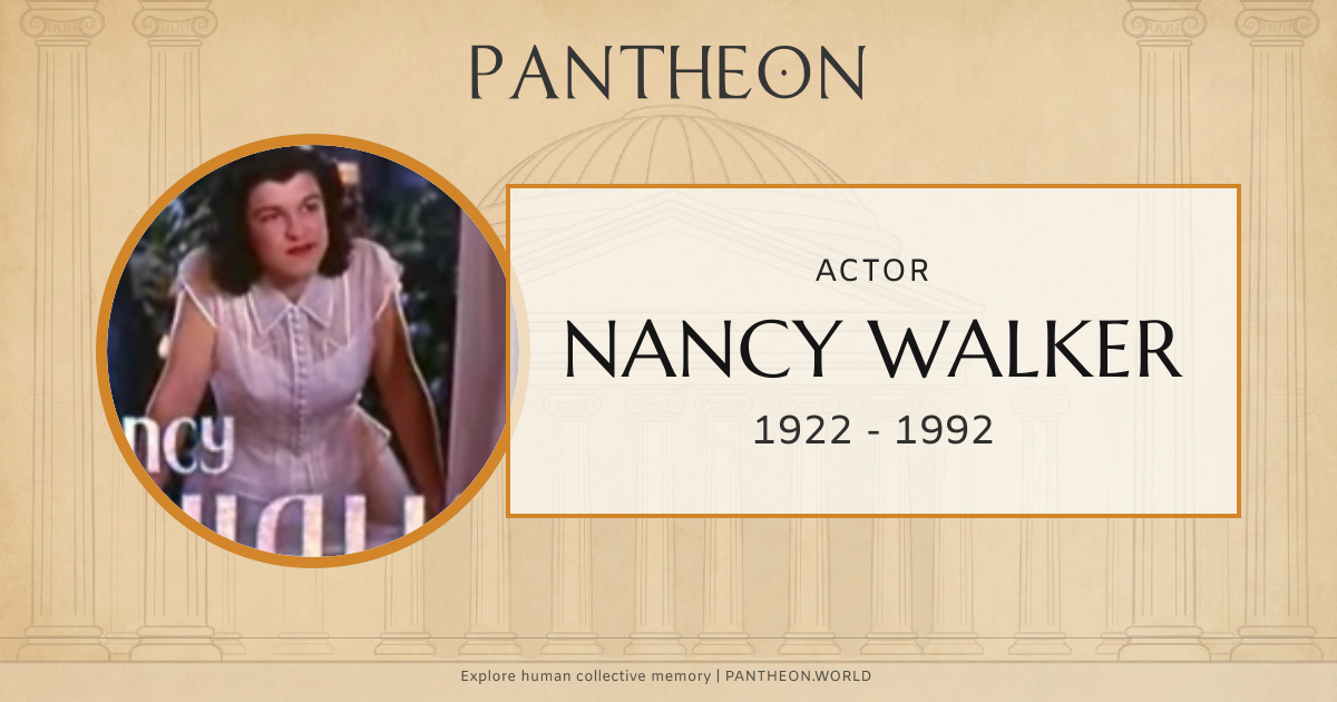 Nancy Walker Biography | Pantheon