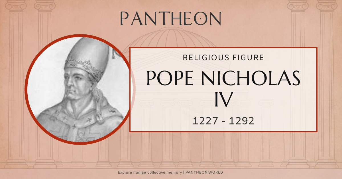 Pope Nicholas IV Biography | Pantheon