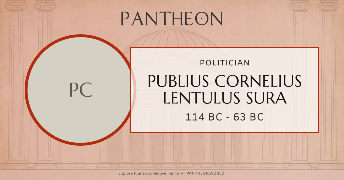Publius Cornelius Lentulus Sura Biography | Pantheon