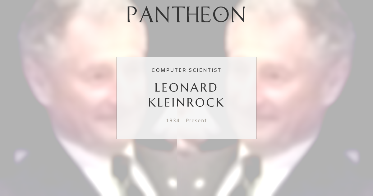 Leonard Kleinrock Biography | Pantheon