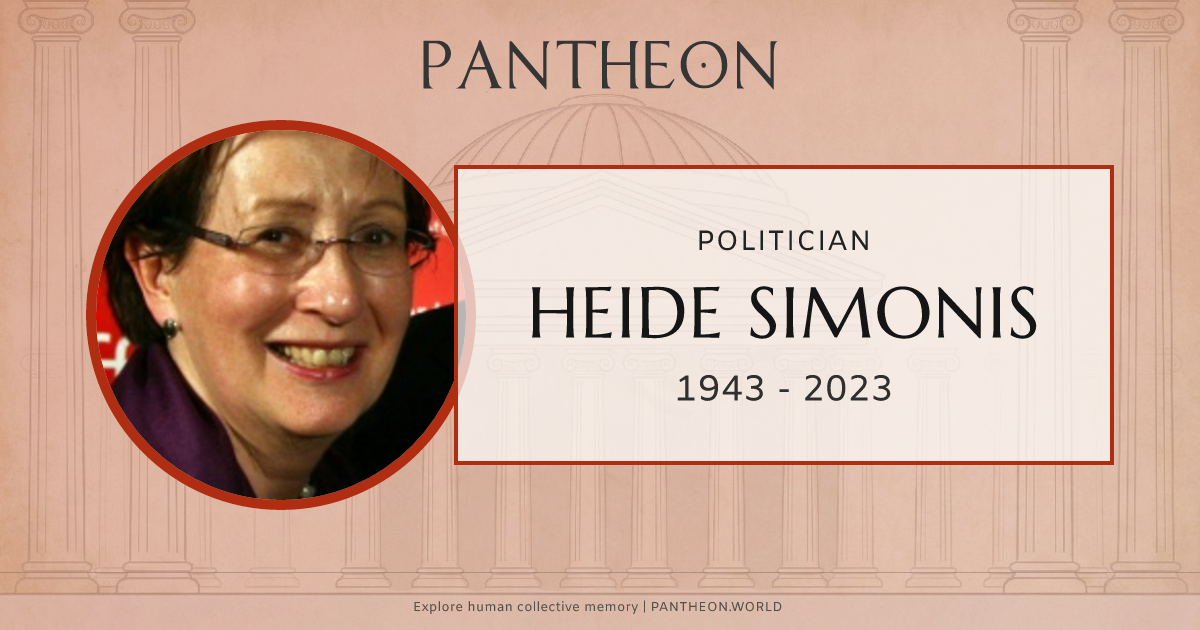 Heide Simonis Biography | Pantheon