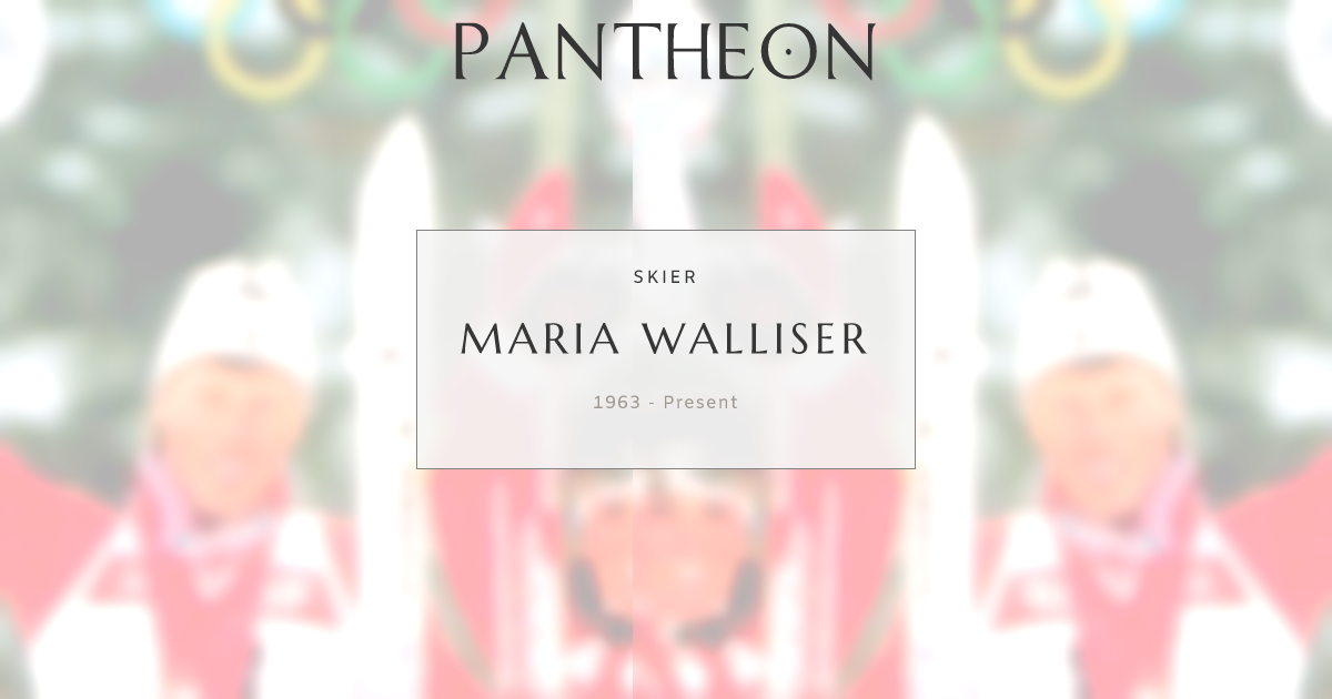 Maria Walliser Biography | Pantheon