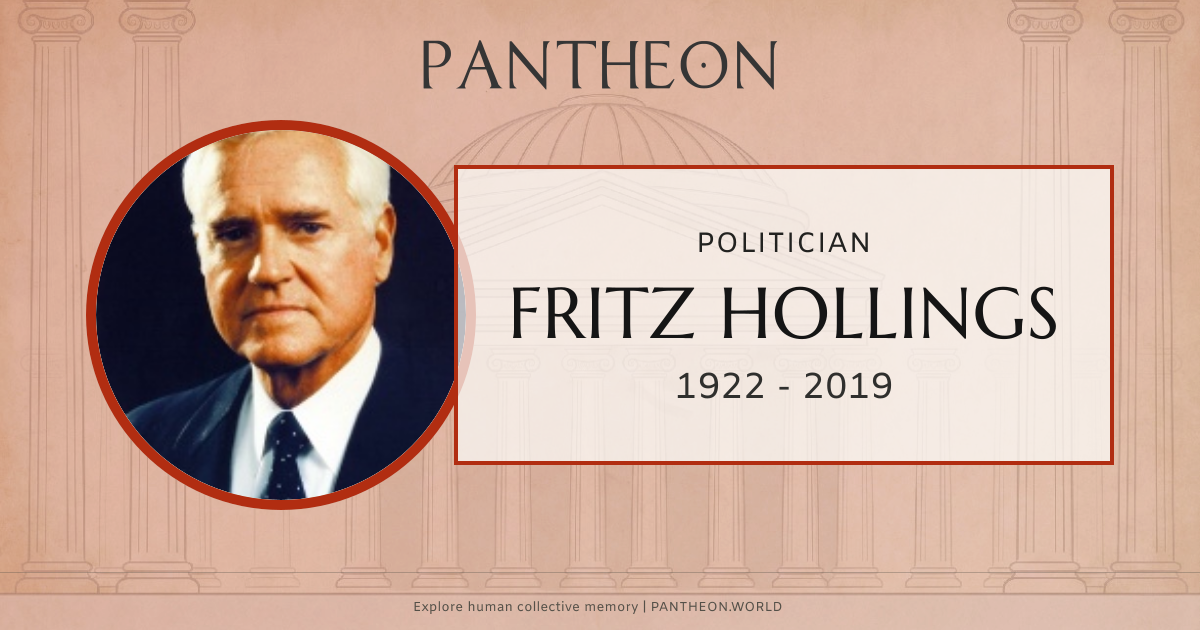 Fritz Hollings Biography | Pantheon