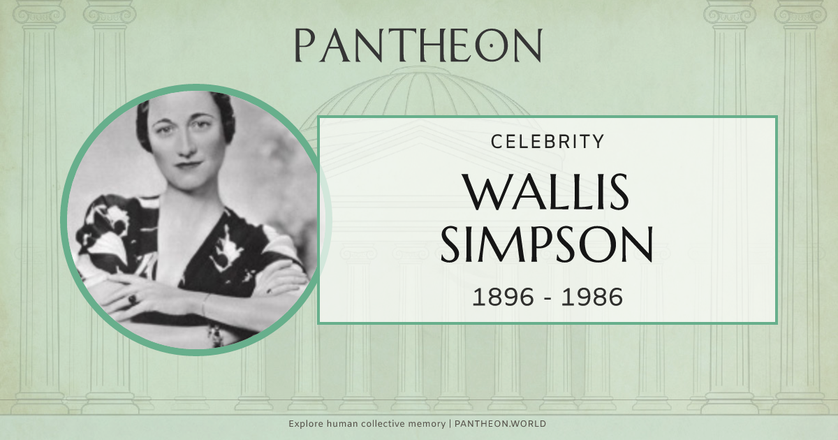 Wallis Simpson Biography | Pantheon